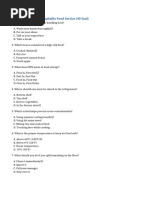 Food Handlers Final Exam Answers Guide | PDF | Foodborne Illness | Cooking