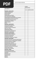 FORMATO 1 Check List Del Expediente de Un Trabajador | PDF