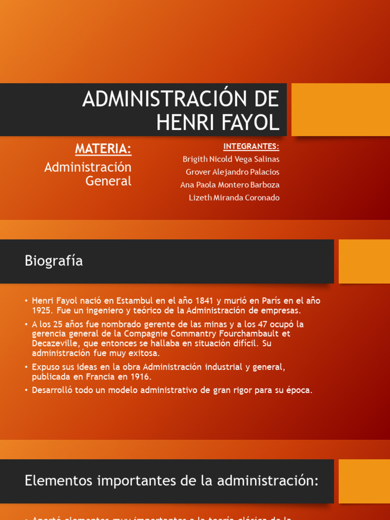 Henri Fayol | PDF