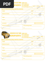 Recibo de Servicio de Taxi Editable | PDF | Transporte público ...