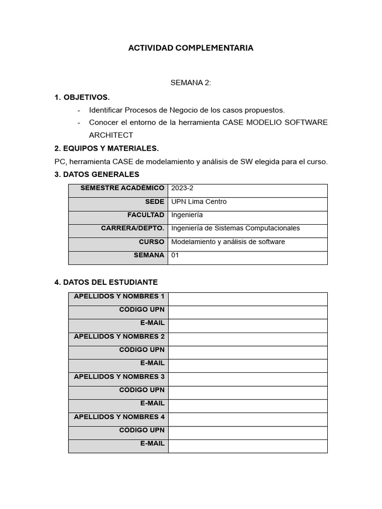 Actividad Complementaria 2 | PDF | Informática | Tecnologías de la información