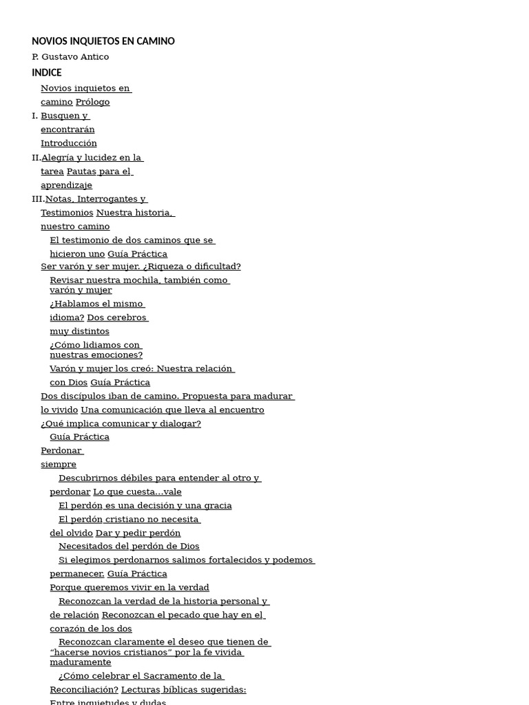 Guía para Novios en el Camino de Fe | PDF | Amor | Jesús