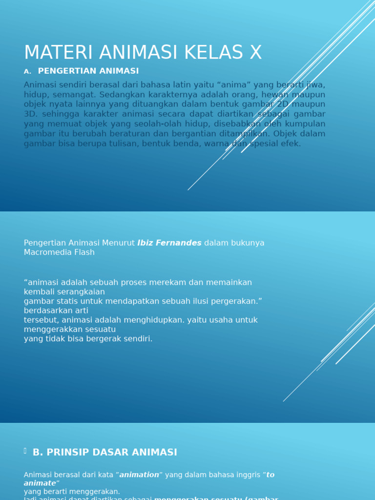 Materi Animasi Kelas X | PDF