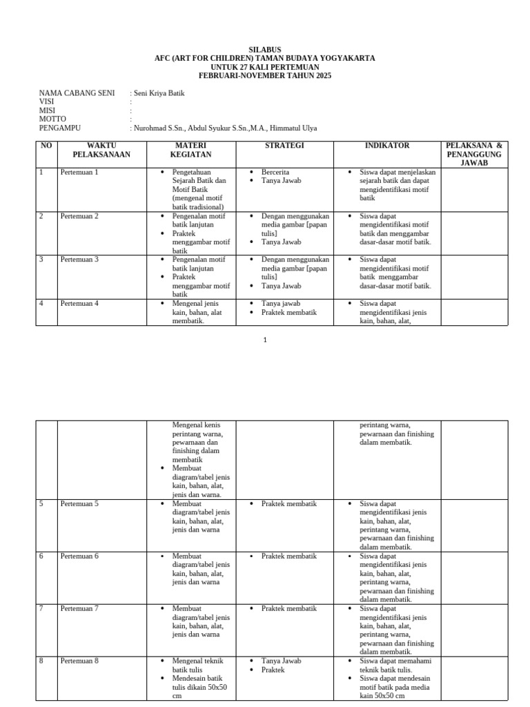 Format Silabus 2025 Pdf