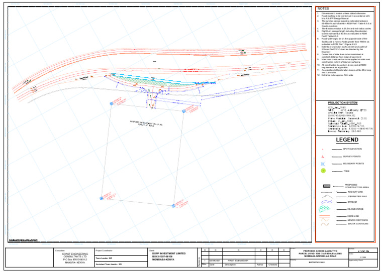 Proposed Access Layout for Bonje Road | PDF