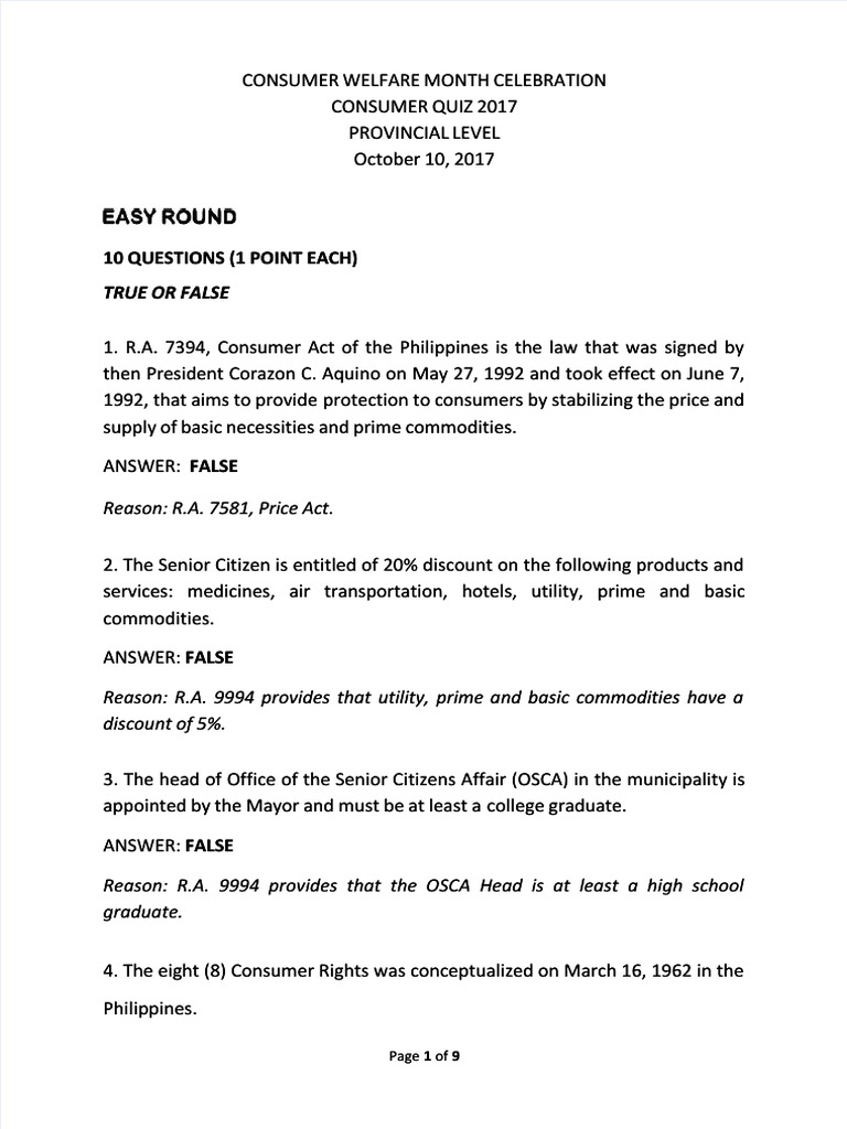 PDF Final Set of Questions For Quiz Master - Compress | PDF