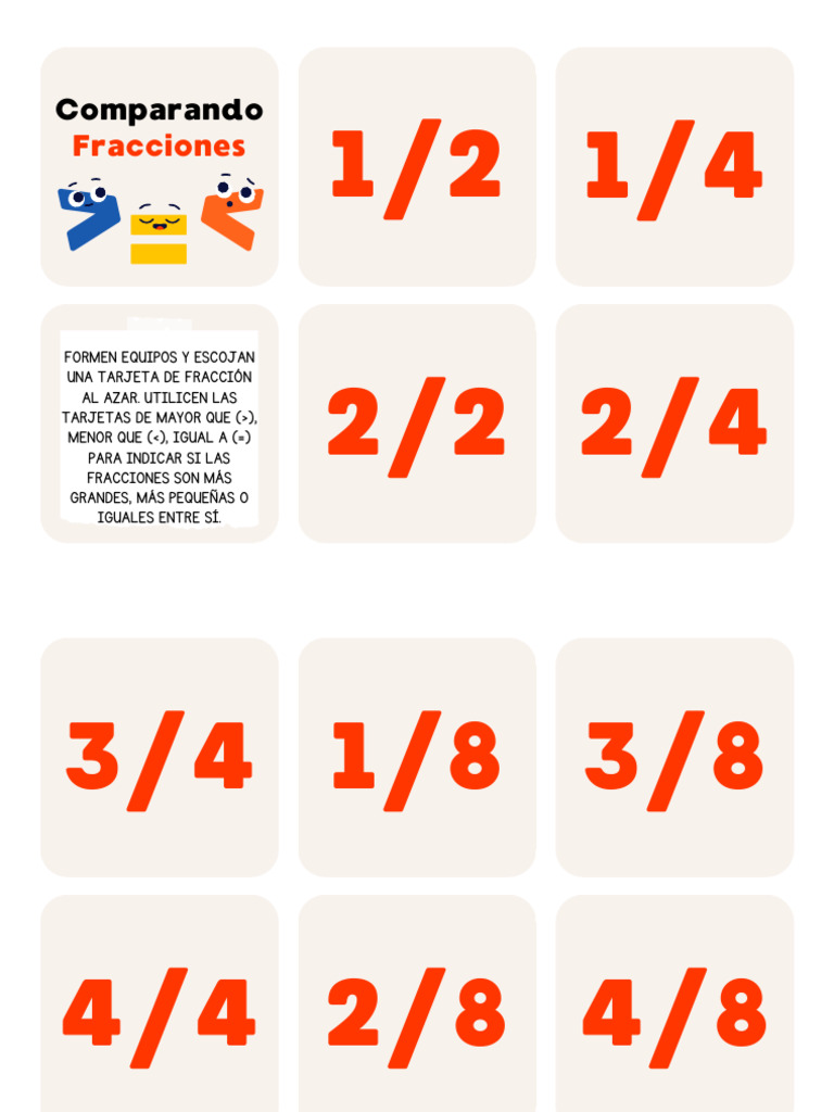 Comparando Fracciones | PDF