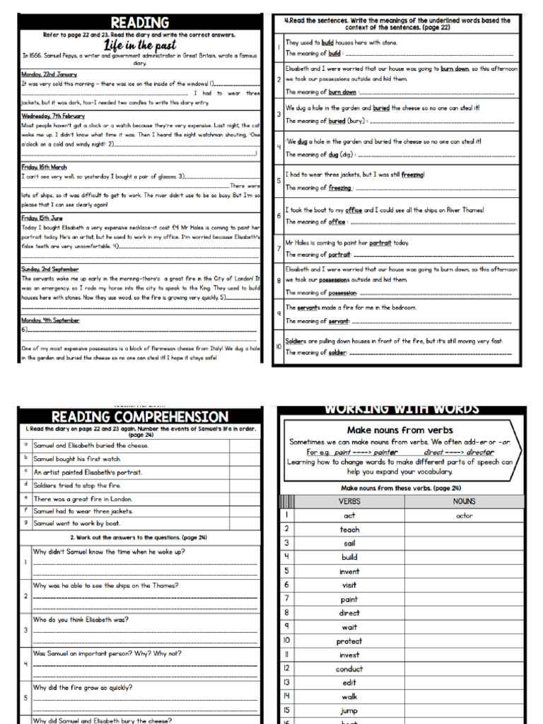 Worksheet Unit 2 & 3 | PDF
