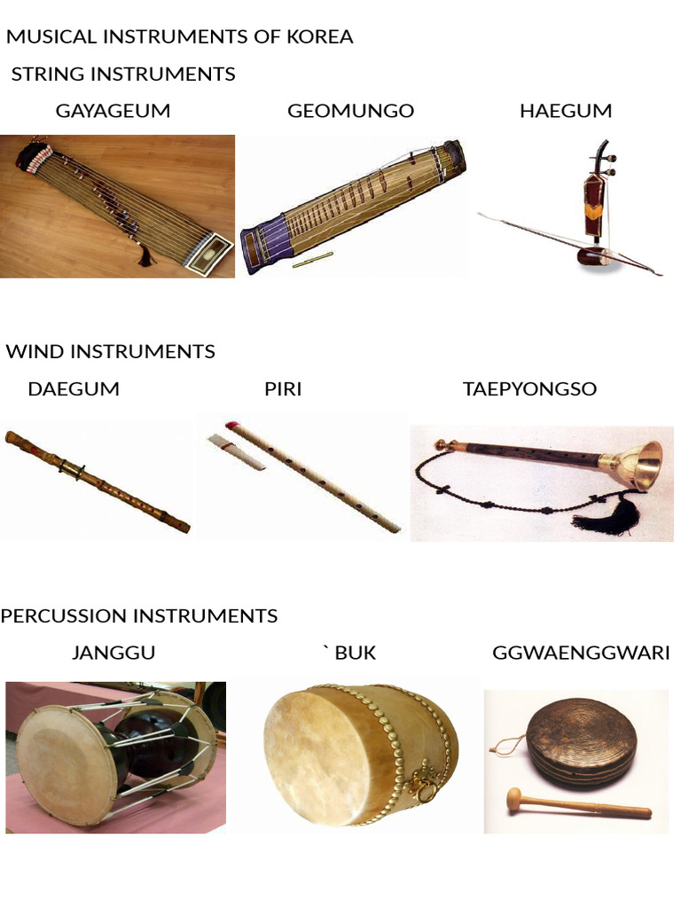 Musical Instruments of Korea | PDF