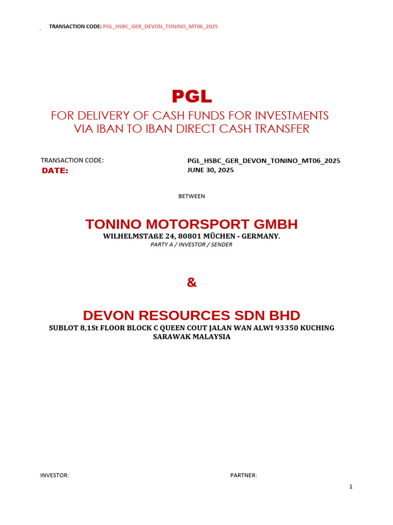 PGL HSBC Ger Devon Tonino Mt06 2025 | PDF | Banks | Payments