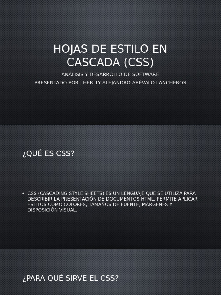 Hojas de Estilo en Cascada (CSS) | PDF