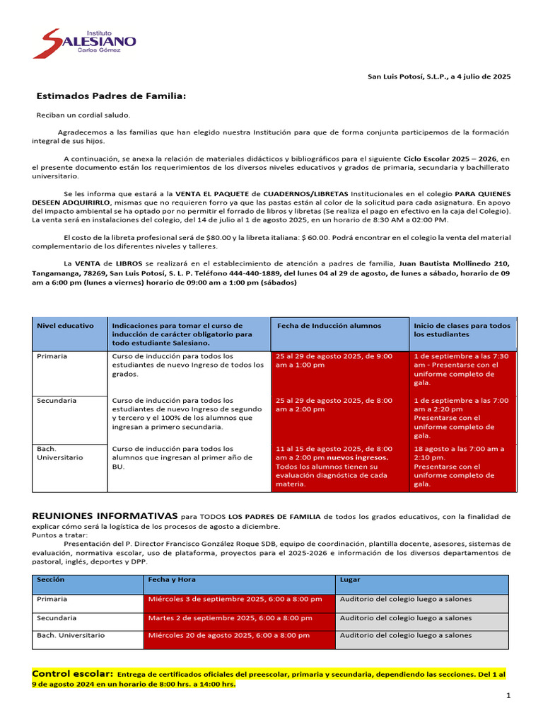 ICG Indicaciones y Materiales 2025-2026 | PDF | Lápiz | Color