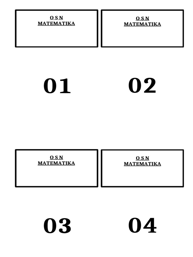 Nomor Meja | PDF