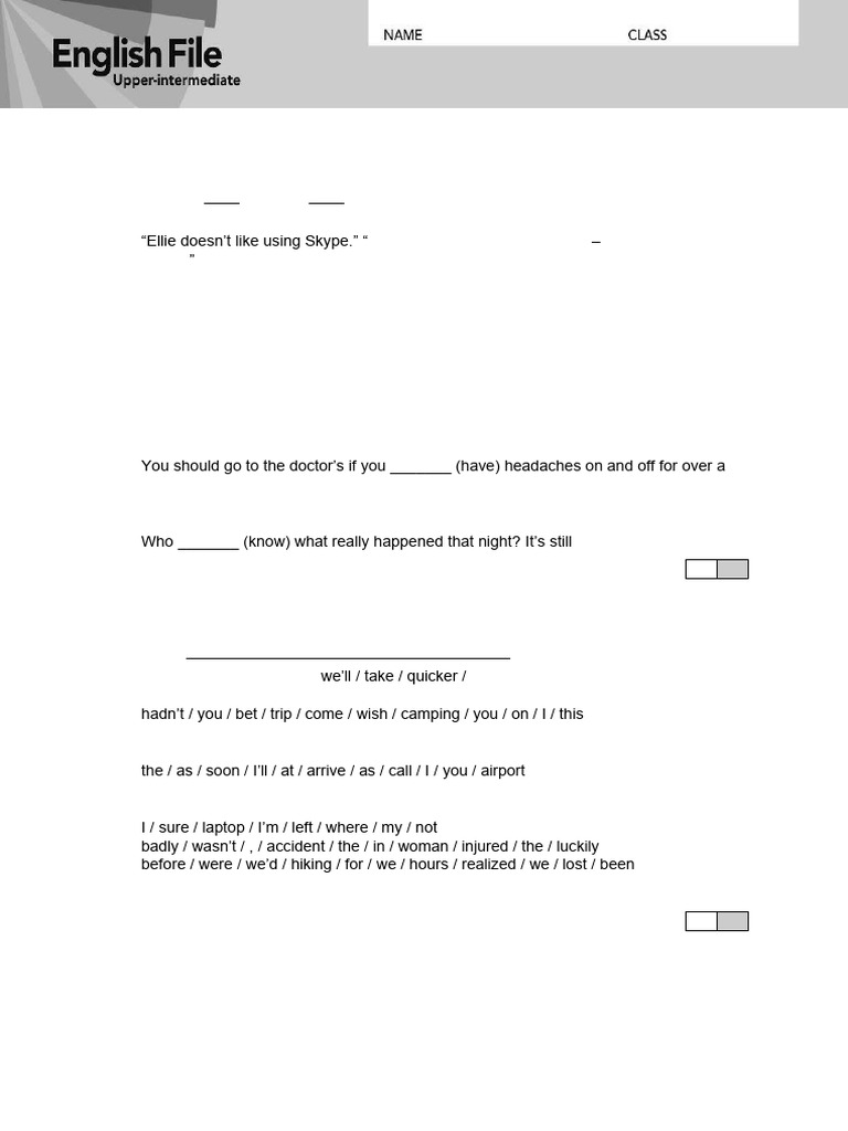 Progress Test: Listening & Speaking A | PDF