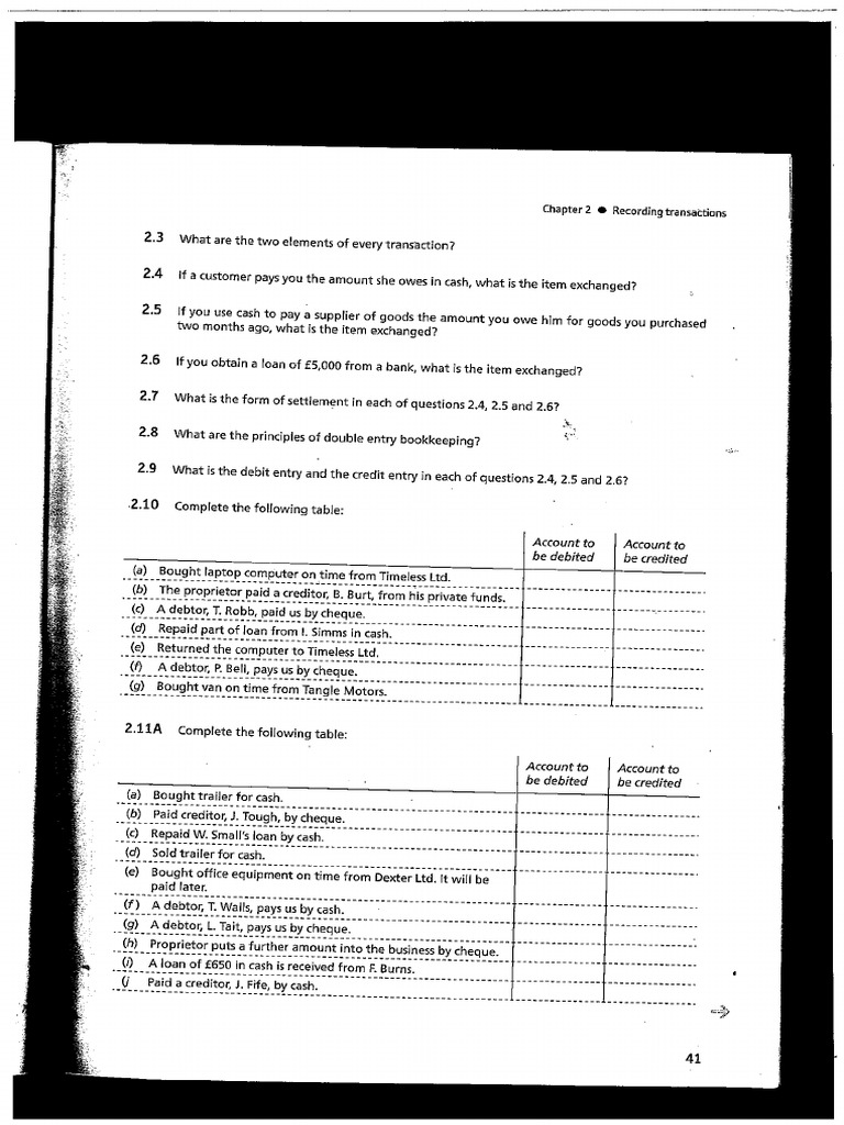 Double Entry For Assets | PDF