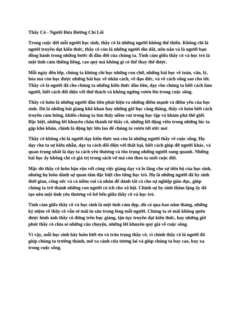 Thay Co | PDF