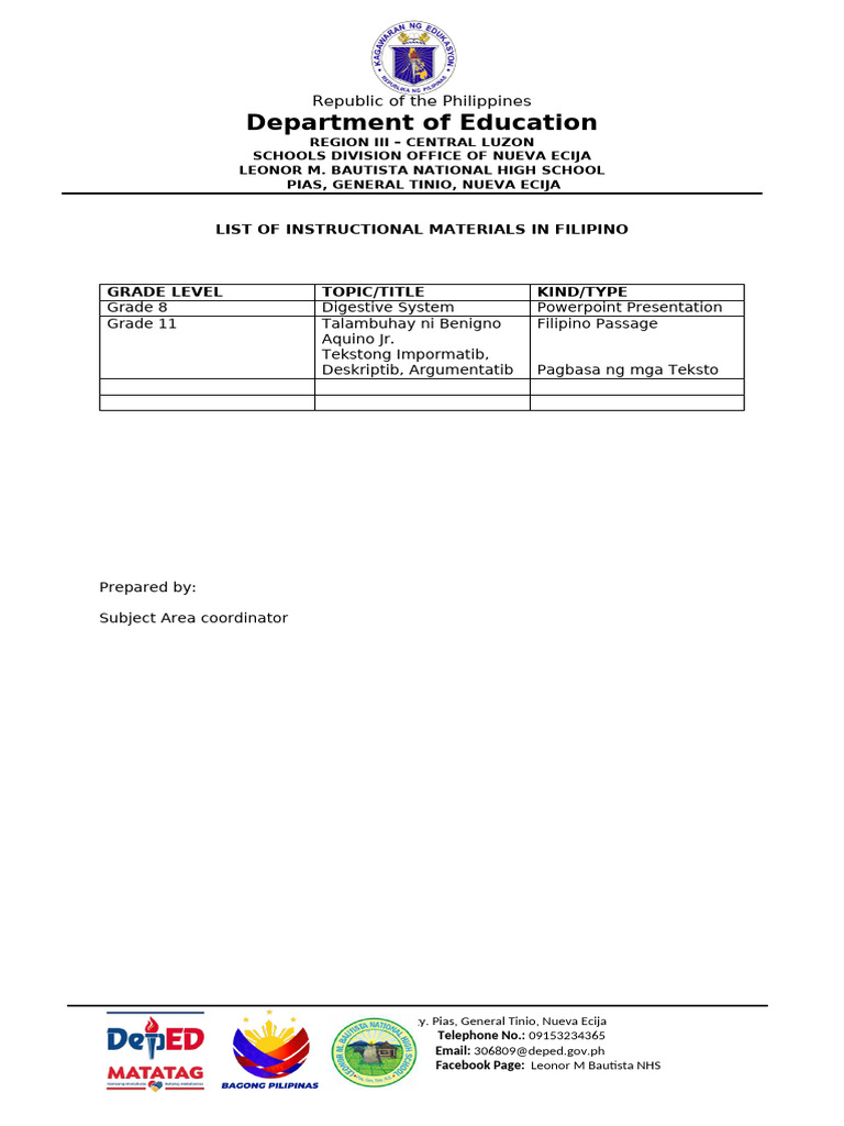 FILIPINO-LIST-OF-IMS (1) | PDF