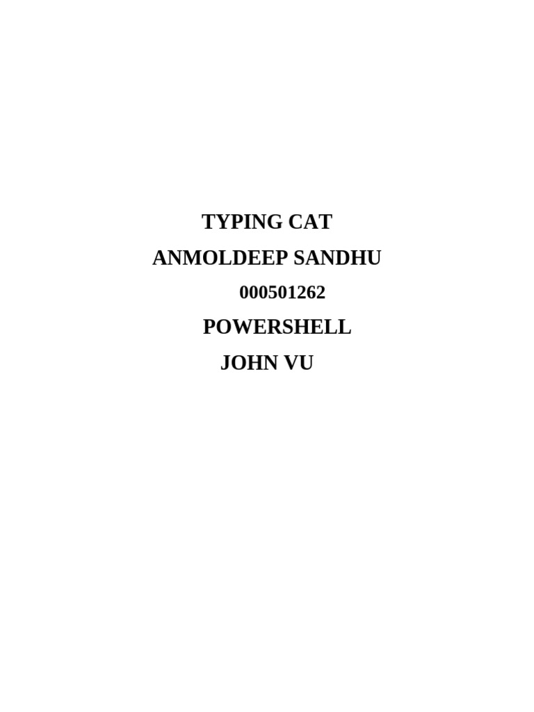 Typing Cat - Anmol | PDF