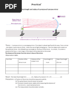 Class 12 Concave Mirror Experiment | PDF | Glass Engineering And ...
