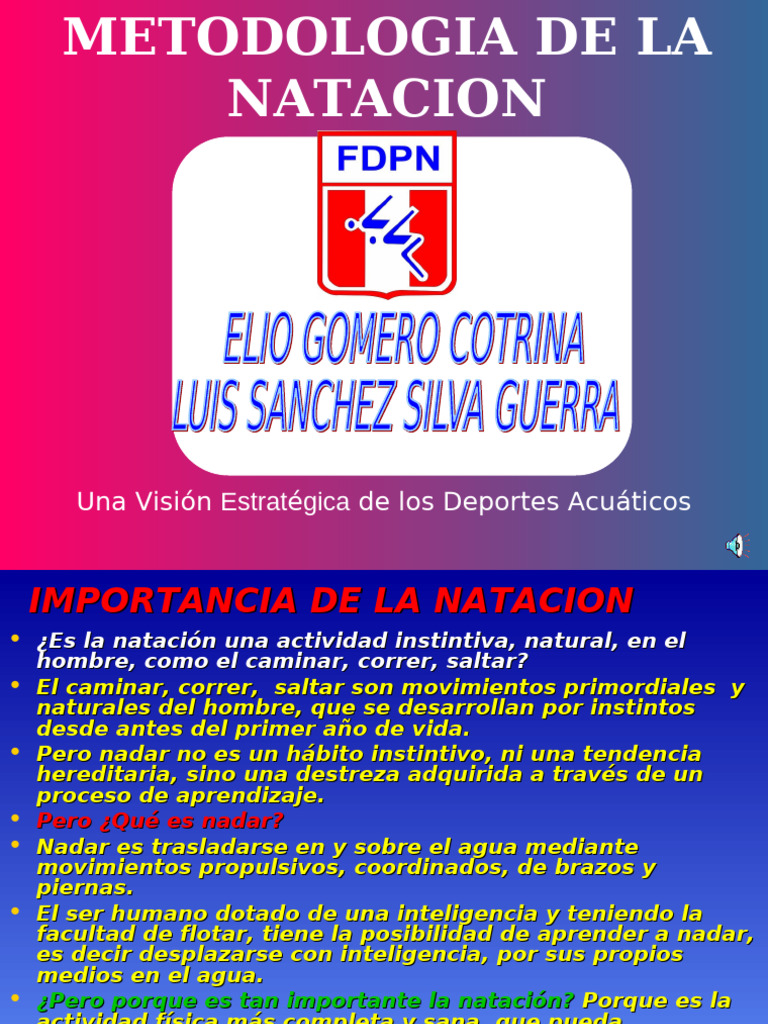 Metodologia Natacion (Basico 2) | PDF | Nadando | Aprendizaje