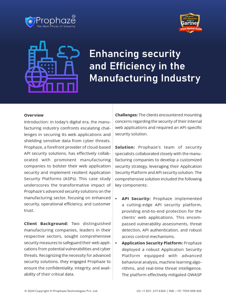 Enhancing Security in Manufacturing Industry | PDF | Security ...
