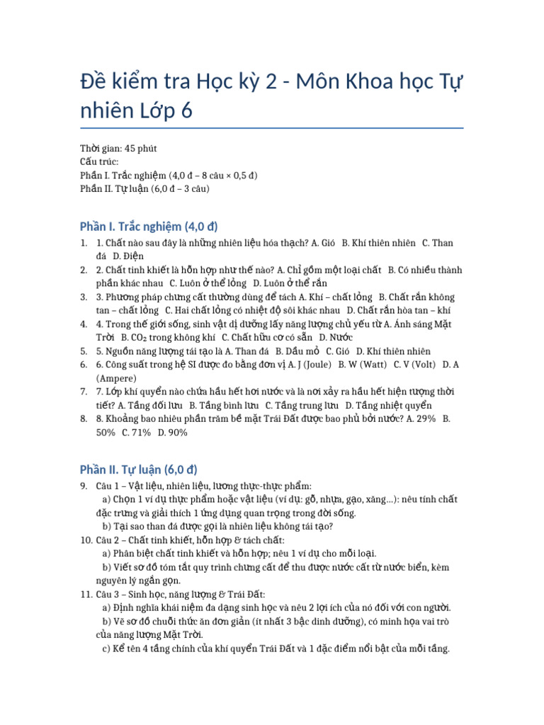 De Kt Hk2 Khtn 6 Ctst | PDF