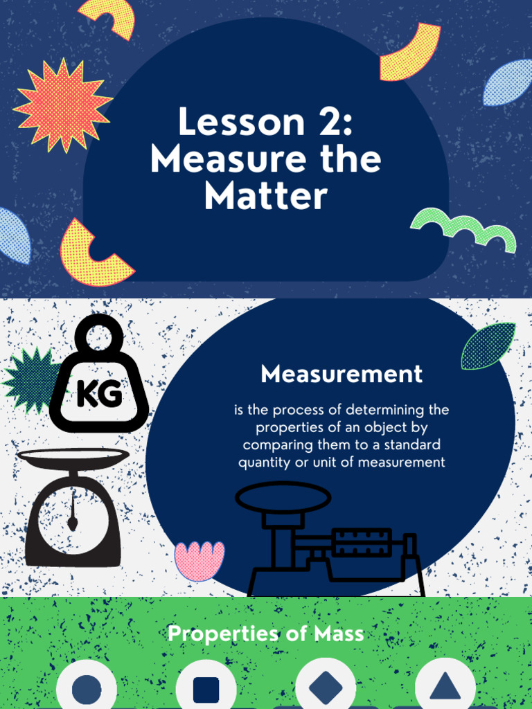 Lesson 2 Measure The Matter | PDF