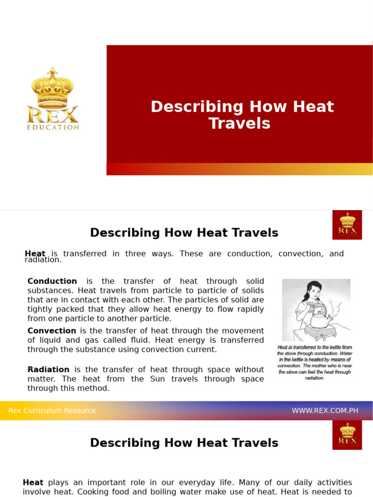 Describing How Heat Travels | PDF