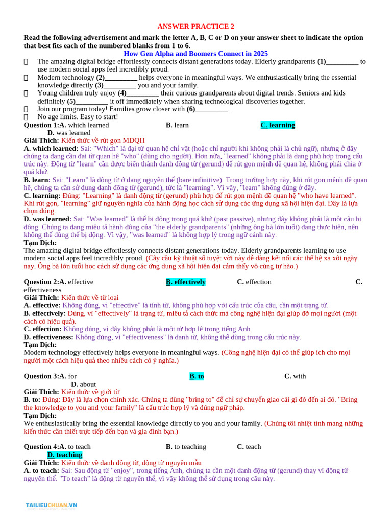 Answer Practice 2 | PDF