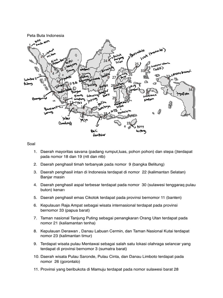 Peta Buta Indonesia 2 Copy 3 | PDF