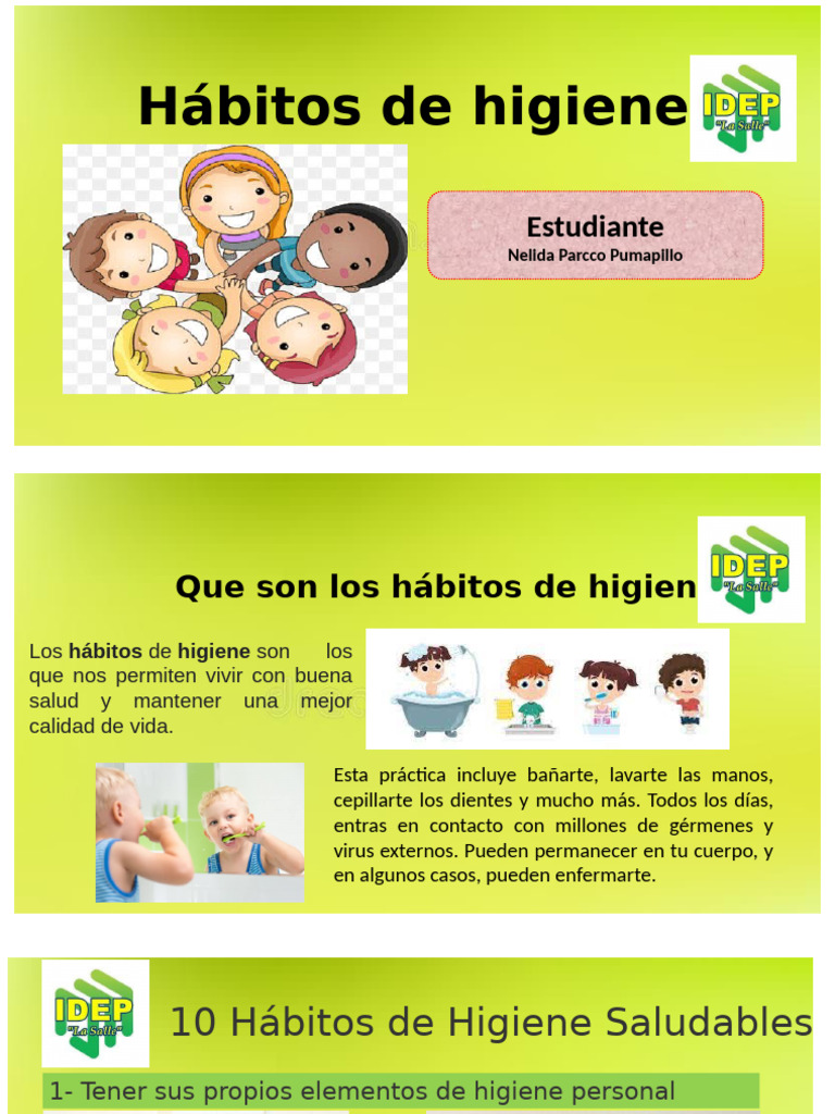 Hábitos de Higiene | PDF