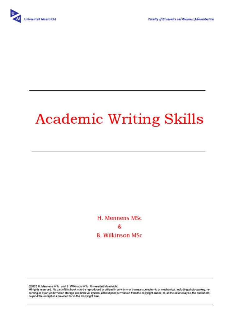 Academic Writing Skills Guide | Thesis | Expert