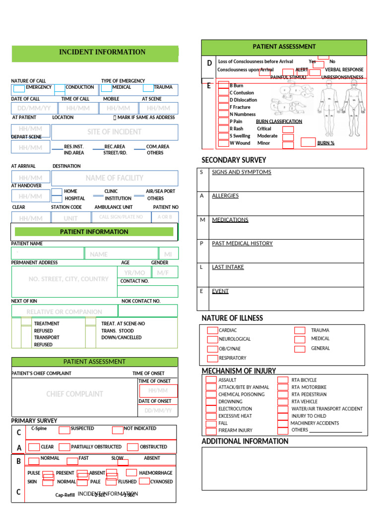 Patient Care Report Final | PDF | Cardiopulmonary Resuscitation ...