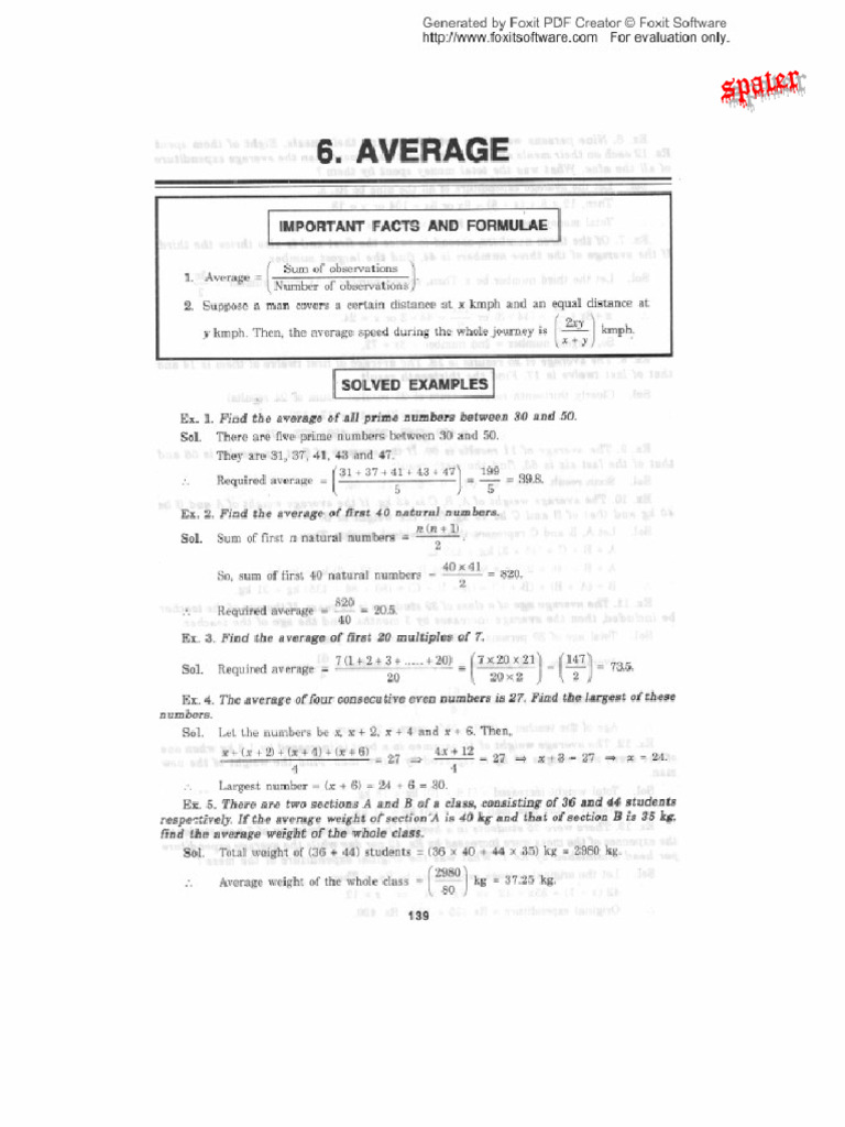 6 Average | PDF