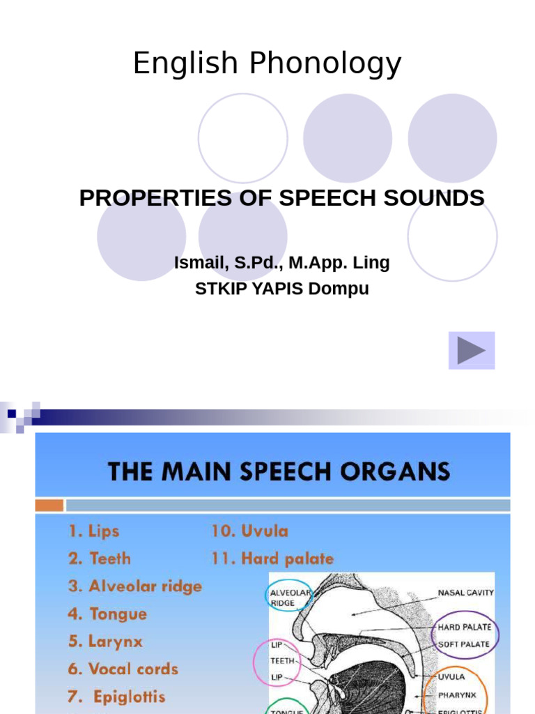 Phonetics Phonology - Properties of Speech | PDF | Phonetics | Consonant