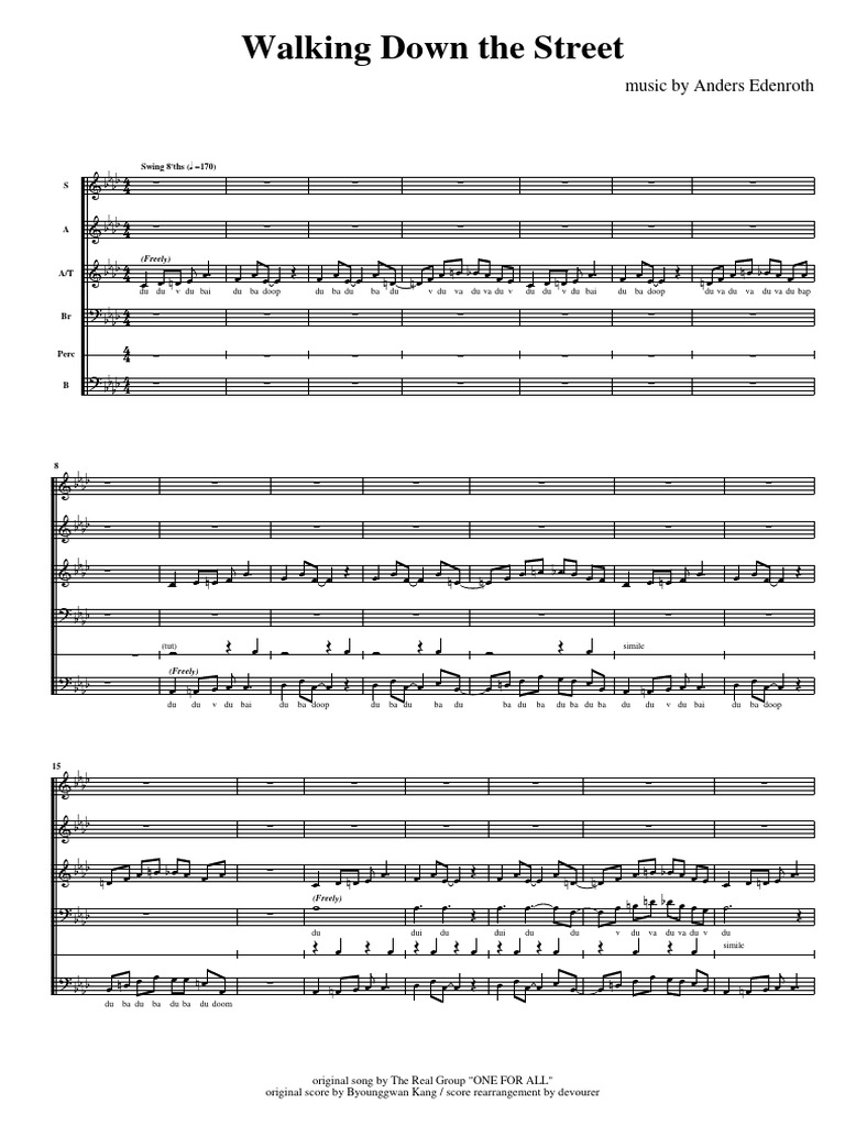 Walking Down the Street Sheet Music | PDF