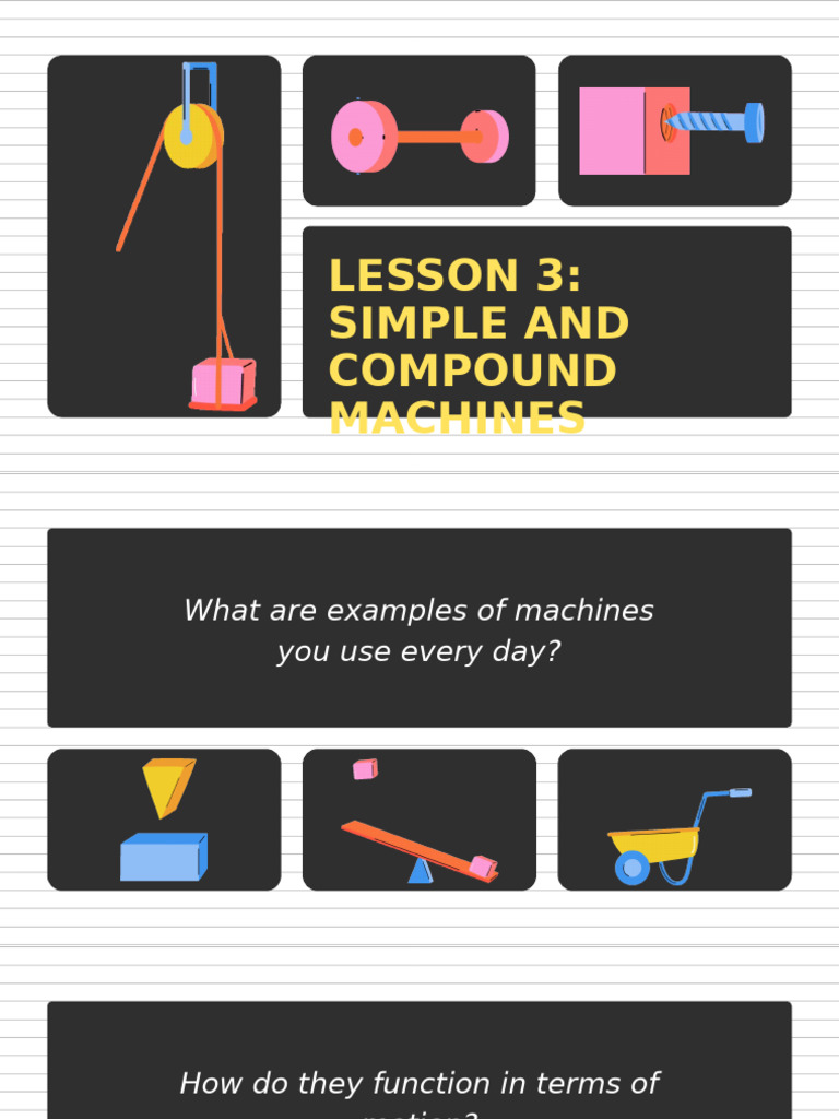 Lesson 3 Simple and Compound Machines | PDF | Lever | Machines