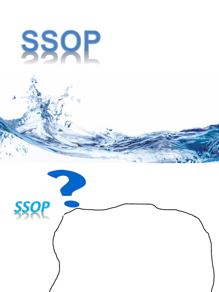Sanitation Standard Operating Procedure - SSOP (2015) | PDF