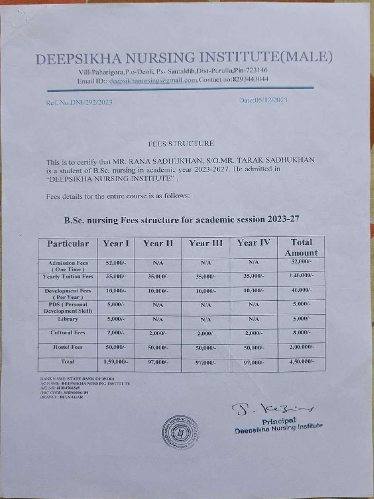 Fees Structure | PDF