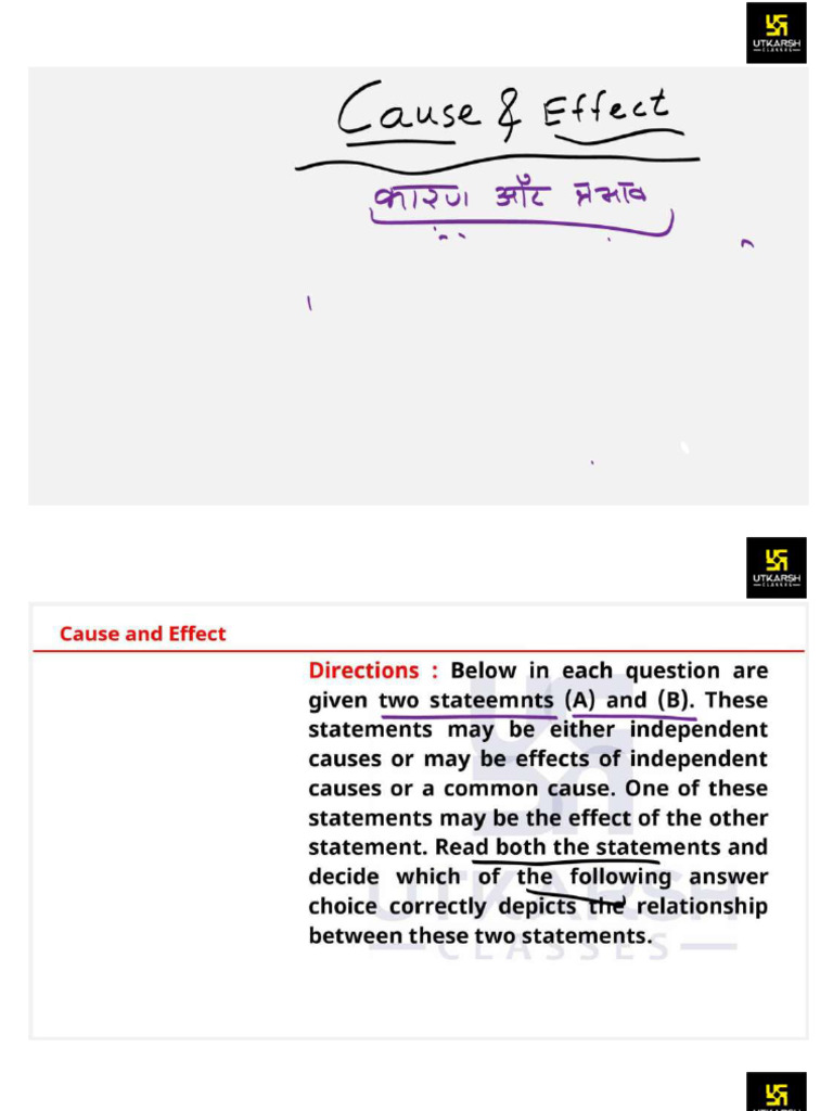 Part-01 Cause and Effect | PDF