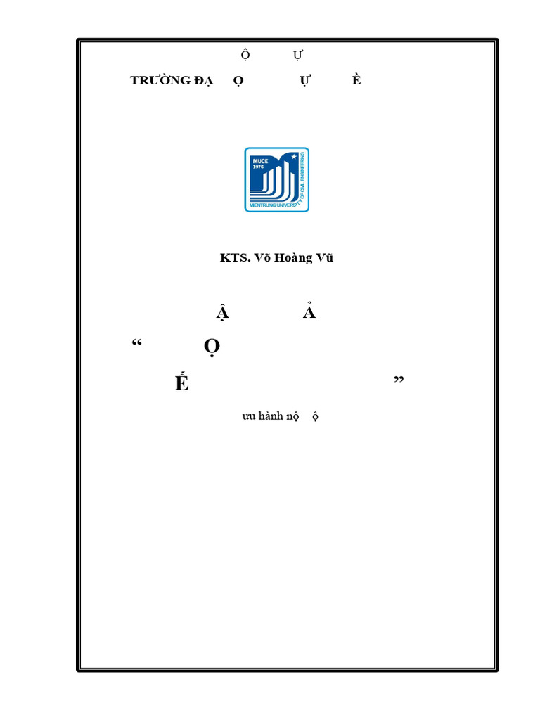 Revit 1 - de Tai Khoa Hoc Cap Truong - Vo Hoang Vu | PDF