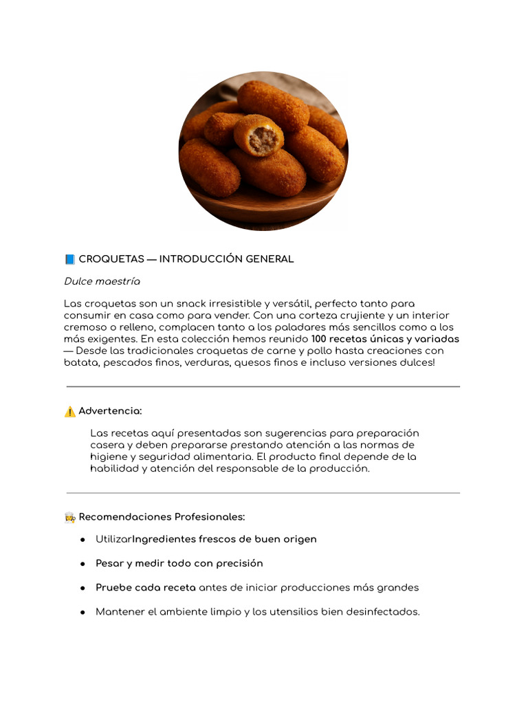 Croquetas Español | PDF | Panes | Fritura