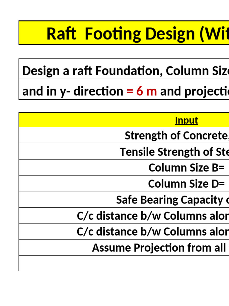 Raft Foundation Design and Analysis | PDF | Beam (Structure) | Bending