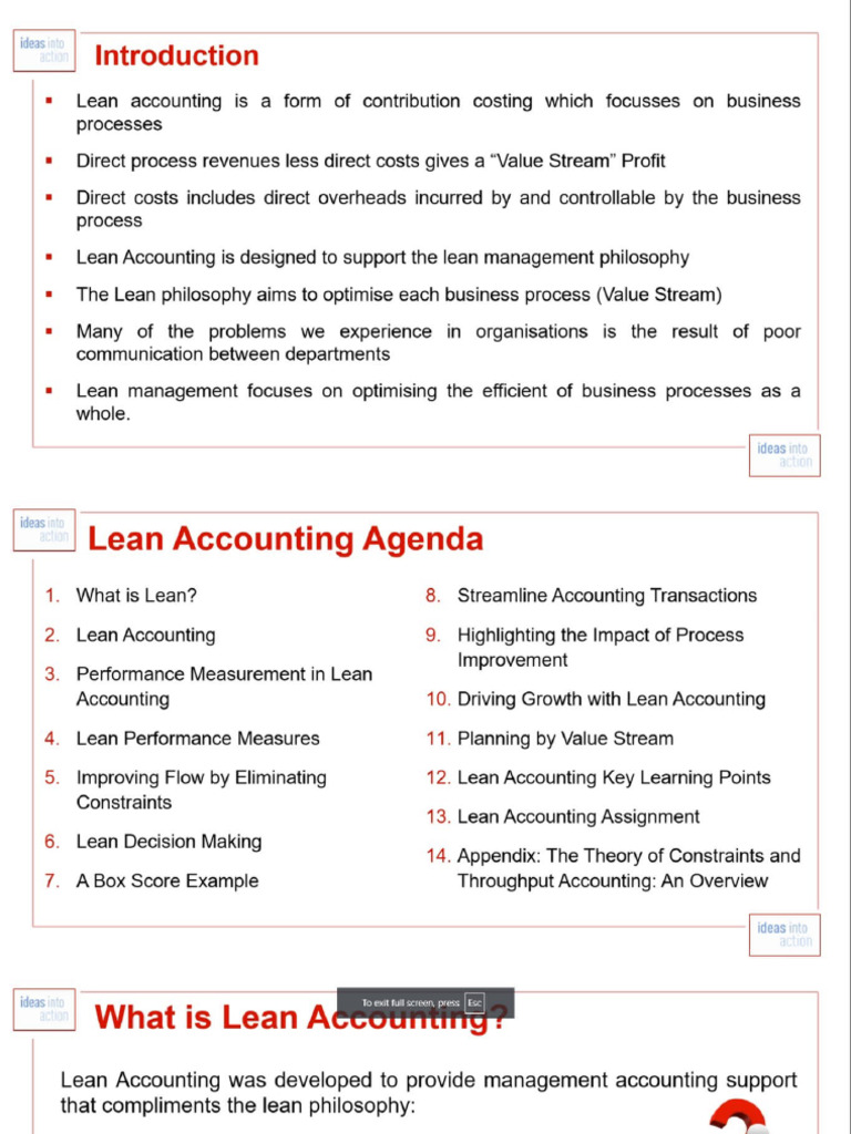 Lean Acc 69s | PDF