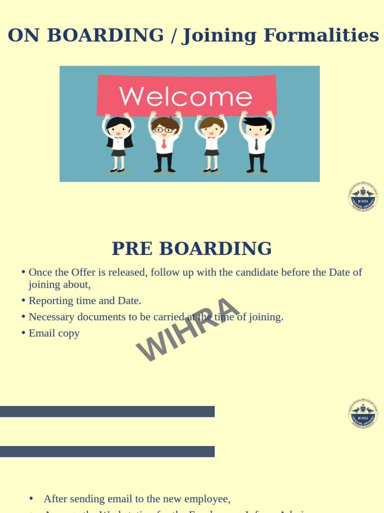 Onboarding Process and Formalities | PDF