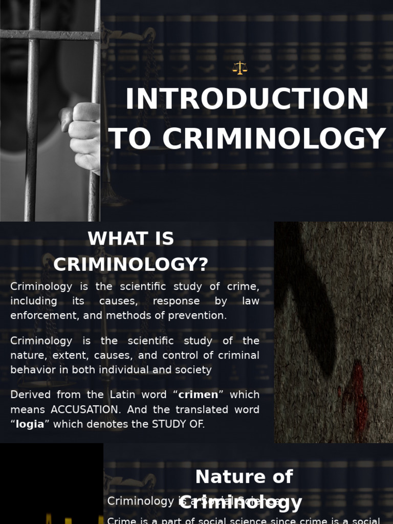 Intro To Criminology | PDF | Crimes | Crime & Violence