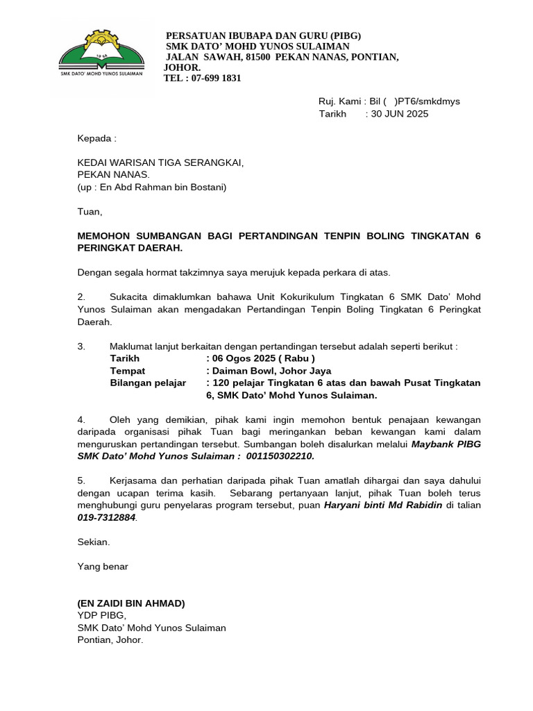 Surat Penajaan | PDF