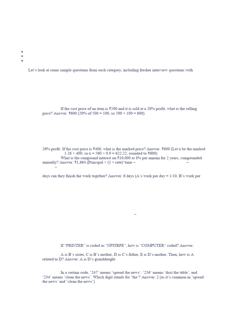 Accenture Aptitude Questions and Answers | PDF