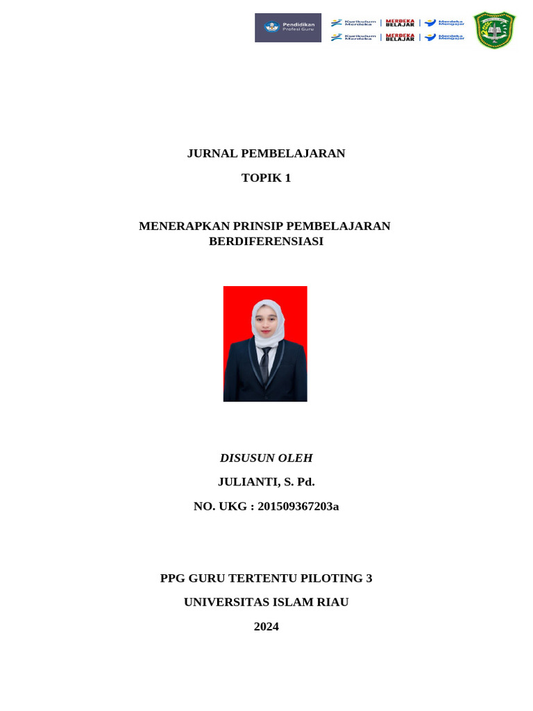 Jurnal Pembelajaran Modul 1 | PDF