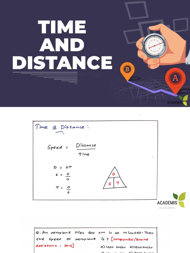 Time and Distance - Sharing PDF | PDF